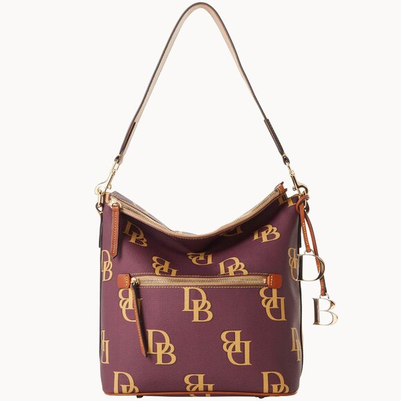 Dooney & Bourke | Bags | Dooney Bourke Monogram Large Sac Wine ...